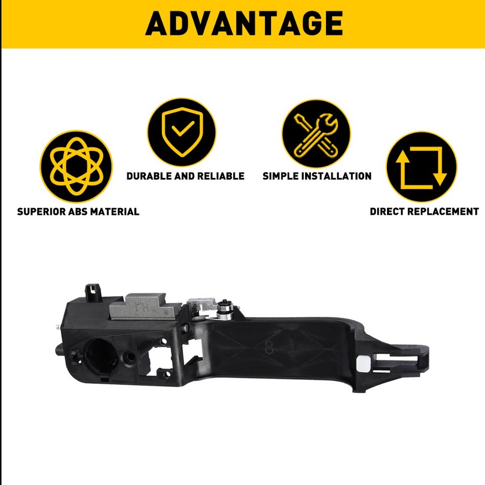 Side Door Driver Handle Exterior Front Bracket Left Base 39753 For Ford ...