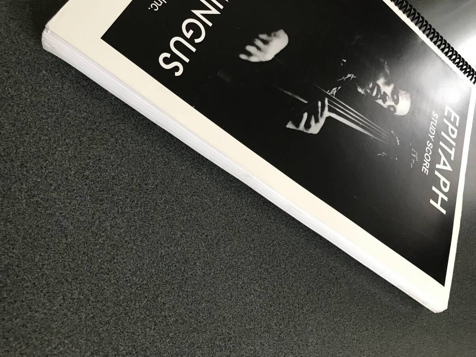 Charles Mingus Epitaph Study Score Large 341pp Rare Jazz Sheet Music | eBay