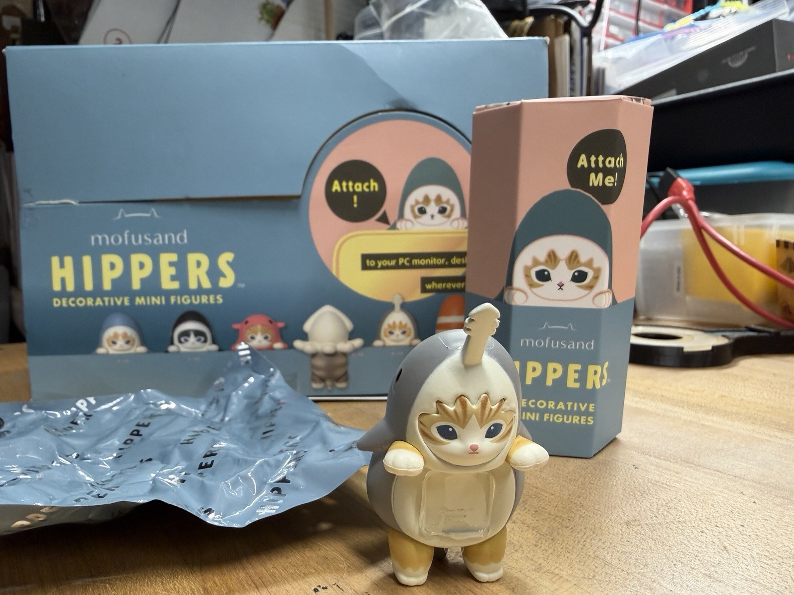 Mofusand x Sonny Angel Hippers Figure- Saw Shark Meow Authentic from ...