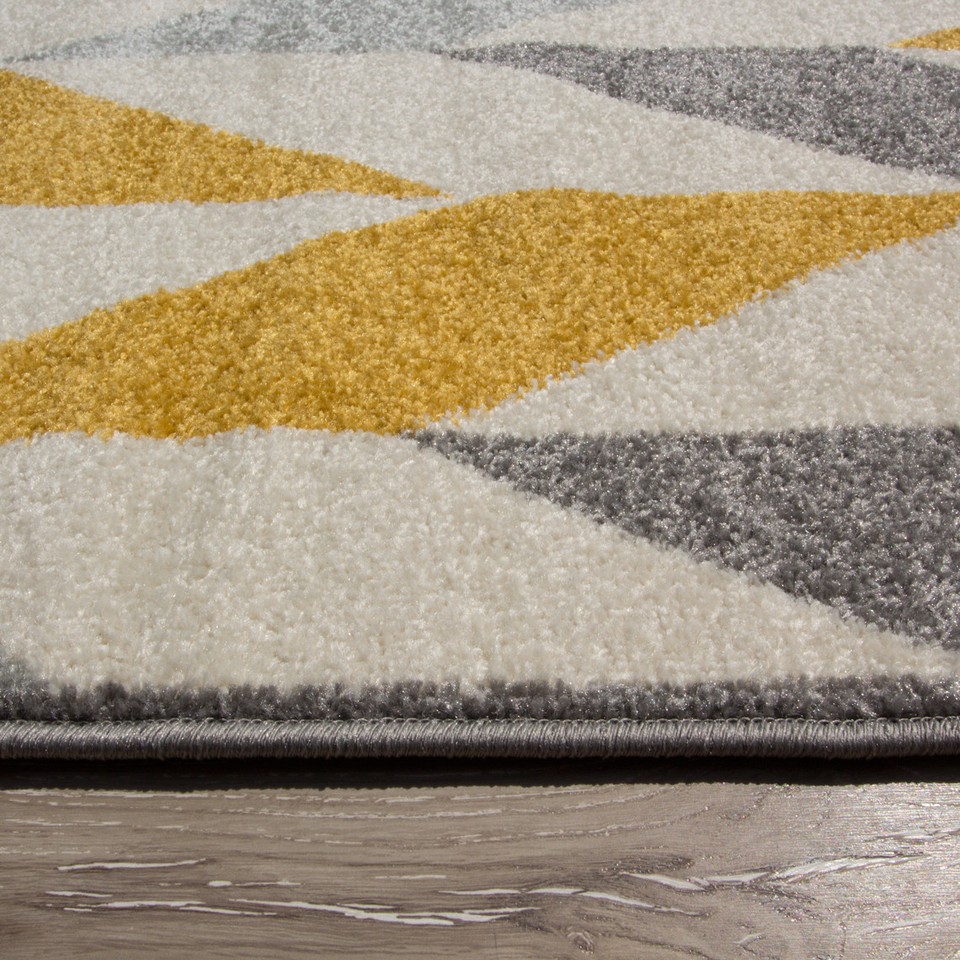 Ochre Mustard Yellow Gold Bright Large Area Rug Rugs for Living Room ...