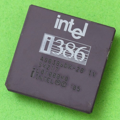 Intel 386 DX 20Mhz Ceramic CPU Processor SX217 A80386DX-20 IV 386DX 20 ...
