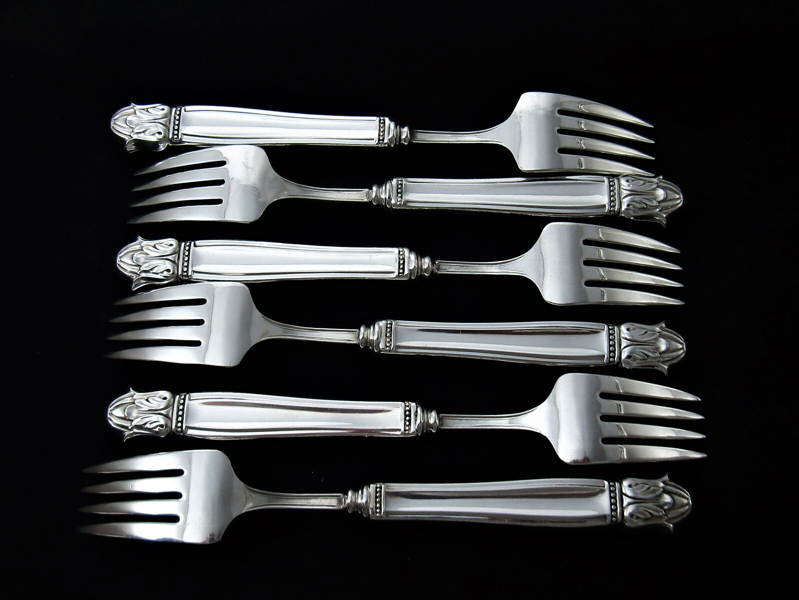 ️ DANISH PRINCESS HOLMES & EDWARDS c.1938 HH FISH PASTRY FORK 7 5/8 ...