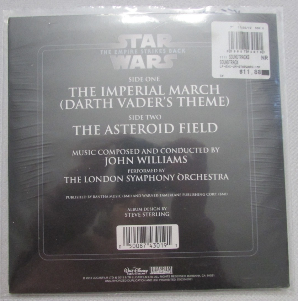 STAR WARS THE EMPIRE STRIKES BACK 45 RPM VINYL RECORD SEALED R2 | eBay