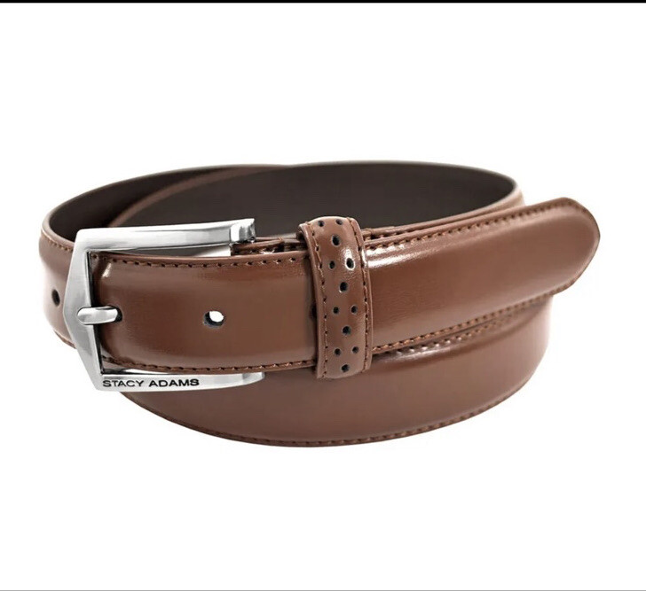 Stacy Adams 087 Leather Belt Brown Men's 38" | eBay