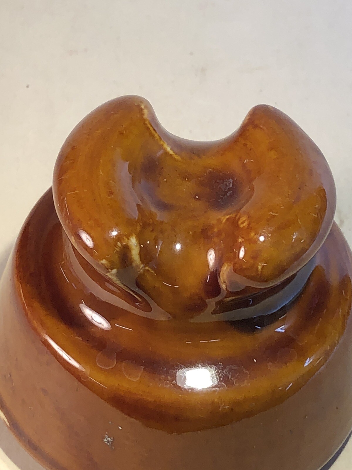 Vintage Electrical Insulator LAPP 1930 Pole Threaded Ceramic Glaze | eBay