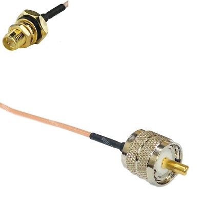 RG316 RP-SMA Female O-Ring to PL259 UHF Male RF Cable Rapid-SHIP LOT | eBay