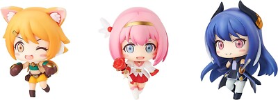 Yui, Hiyori and Rei mini Figure set Princess Connect! BeBox from Japan ...