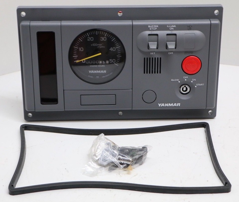 Yanmar 129574 91130 OEM Gauge Instrument Dashboard Ignition Panel P=127 ...