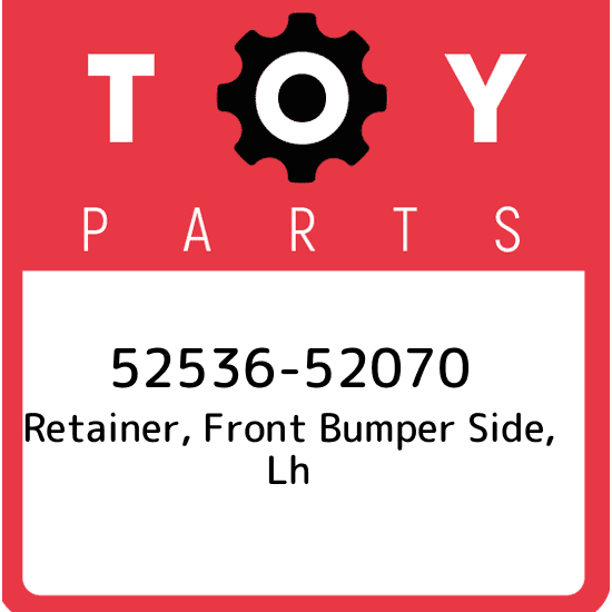 5253652070 Genuine TOYOTA Retainer Front Bumper Side LH 52536-52070 for ...