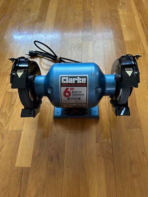 CLARKE METALWORKER 6" BENCH GRINDER VINTAGE RARE | eBay