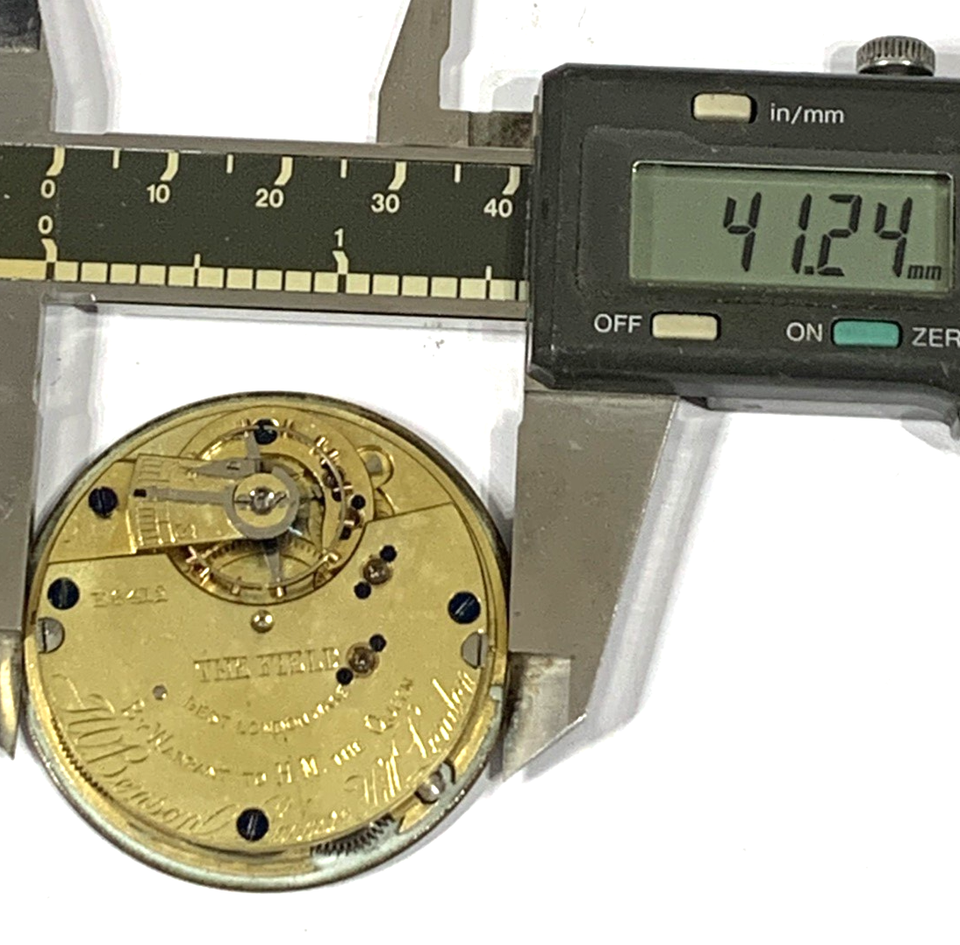 1900s Good J W Benson London Pocket Watch Movement. WORKING. Repair ...