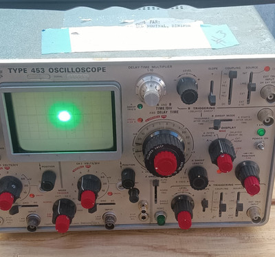 tektronix 453 oscilloscope powers up sold as parts unit untested | eBay