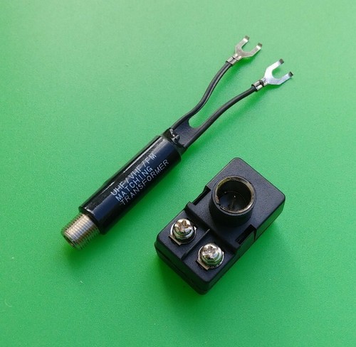 (NEW) UHF VHF FM Matching Transformer With 75 to 300 Ohm twin-lead ...