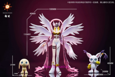 Angemon Tailmon Plotmon Resin Genesis Studio Digimon Figurine Presale ...