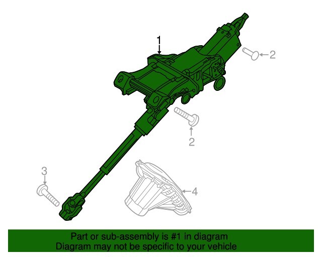 NEW OEM Ford Steering Column Assembly EG9Z-3C529-B Fusion Lincoln MKZ ...