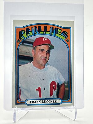 1972 Topps Frank Lucchesi Baseball Card #188 EX Quality FREE SHIPPING ...
