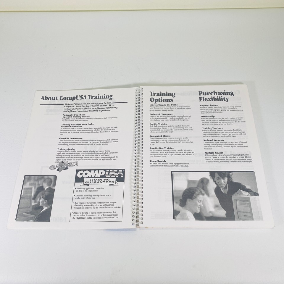 Vintage COMPUSA Computer training Excel 97 Intermediate Version 2.1 ...