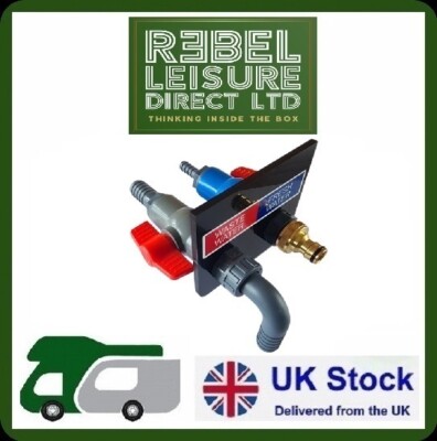 Sill Mounted Double Water Inlet/Outlet Motorhome/Caravan | eBay