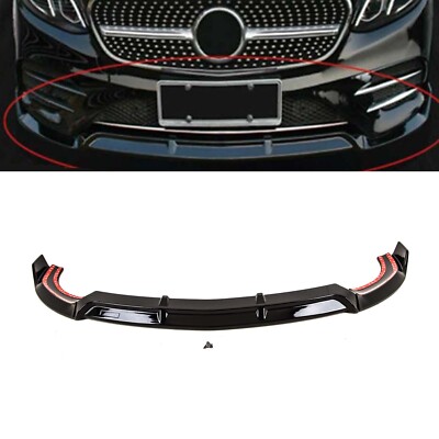 Fits Mercedes E-Class W213 C238 16-20 Front Lip Splitter AMG Brabus ...