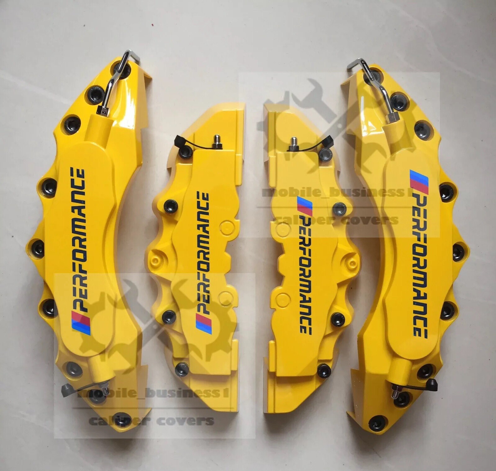 Yellow M Performance Brake caliper covers bmw 320d 420d 520d X3 X2 X1 ...