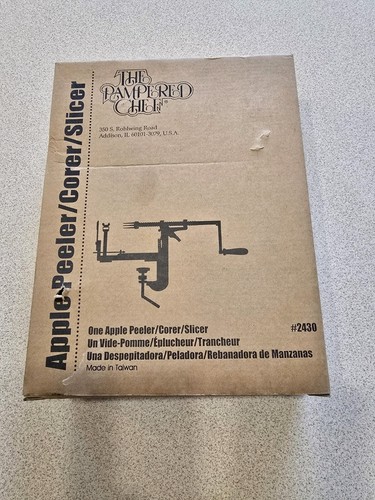 Pampered Chef Apple Peeler Corer Slicer Stand 2430 2435 for sale online ...