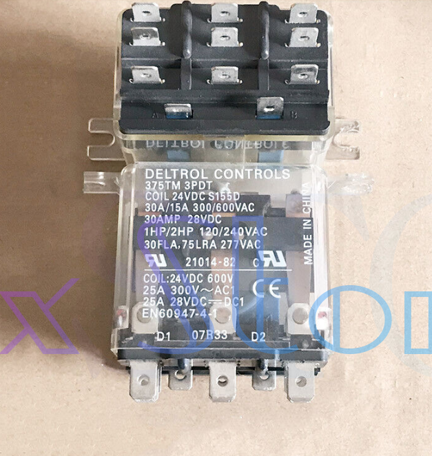 1X DELTROL Controls Relay 375TM 3PDT 24VDC S155D 21014-82 | eBay