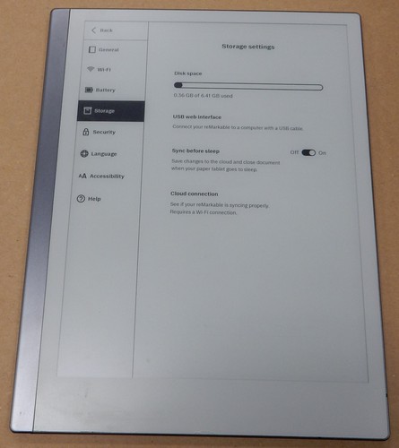 reMarkable 2 - 10.3" Paper Tablet (TABLET ONLY) 0123-98 | eBay