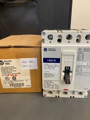 ALLEN BRADLEY 140U-I6 60 AMPS 3 POLES CIRCUIT BREAKER 140U-I6C3-C60M (A ...