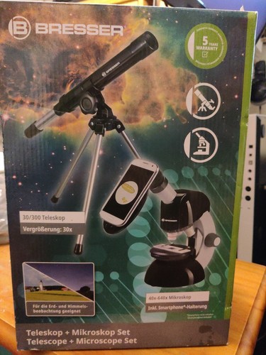 Bresser Telescope and Microscope Set BRAND NEW BOXED FREE P&P 4007922072784 | eBay