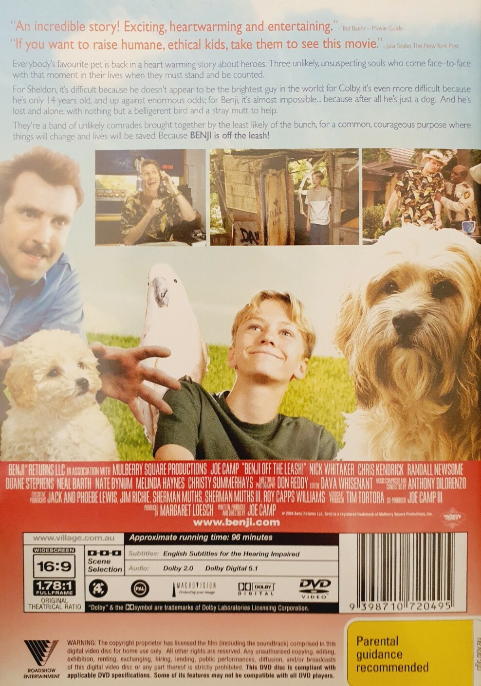 Benji - Off The Leash (DVD, 2004) Like New 9398710487596 | eBay Australia