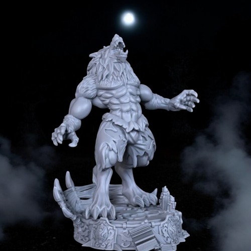 Werewolf Lycan Gothic Miniature DnD Pathfinder RPG Fantasy Tabletop 1.8 ...