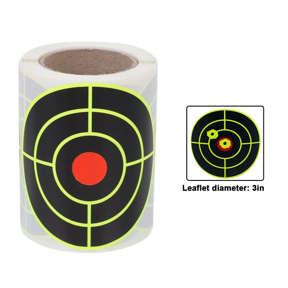 Splatter Target Stickers 3inch Self-Adhesive Reactive Targets Paper for ...
