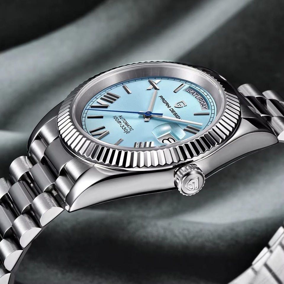 36MM PAGANI DESIGN Automatic Presidential Watch Day-Date Diver ...