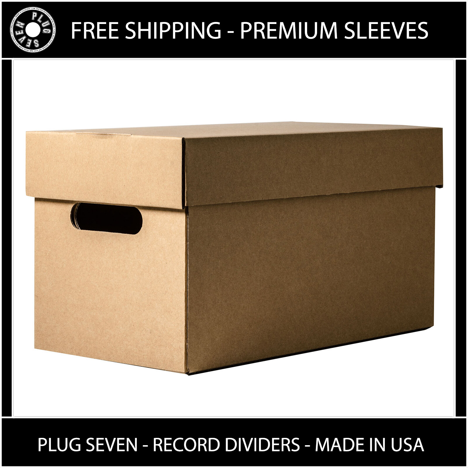 7" Single Storage Box - Kraft Brown - Made in Japan | eBay