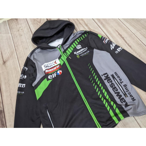 Kawasaki Ninja design Monster Energy Racing Motorcycle Jacket Size XL ...