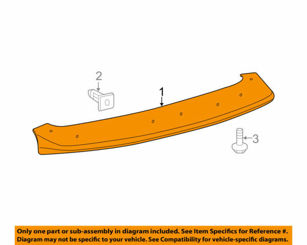 76085-60120-E0 Toyota Spoiler sub-assy, rear 7608560120E0, New Genuine ...