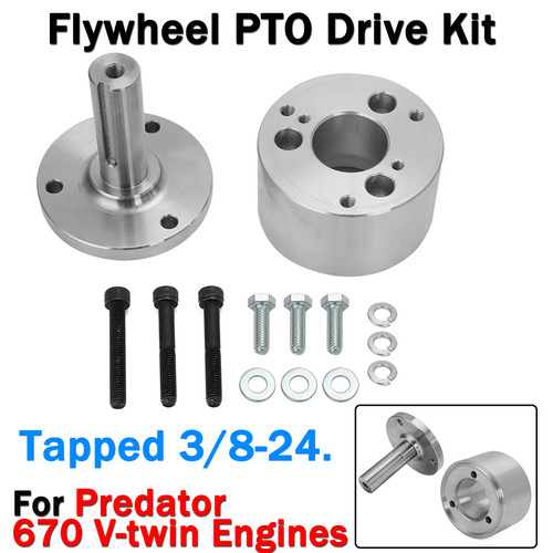 Universal For Predator 670 V-twin Engines Flywheel PTO Drive Kit Tapped ...