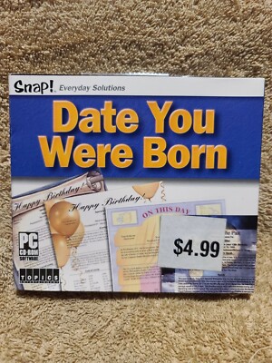 Shelf62J VINTAGE PC GAME/SOFTWARE~date you were born | eBay
