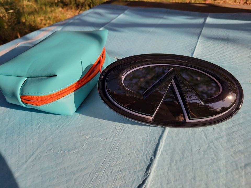 2018 2019 2020 2021 INFINITI Q50 LED Front Grill Emblem GlossBlack ...