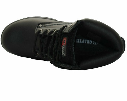 MENS GRAFTERS WIDE EEEE FIT STEEL TOE CAP SAFETY BOOTS ANKLE HIKER WORK ...