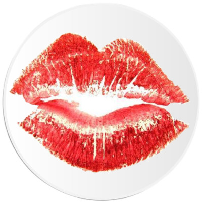Lipstick Smooch Kiss - 100 Pack Circle Stickers 3 Inch - Valentine's ...