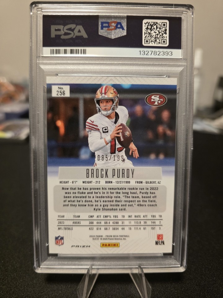 2024 Prizm Deca Brock Purdy Red PSA 10🔥🔥🔥 COLOR MATCH!!! | eBay