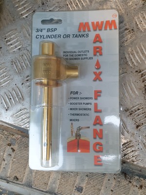 Warix Cylinder Flange 22mm X 3/4" For Power Showers. | eBay UK