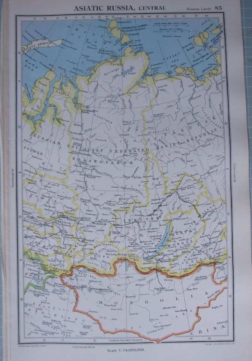 Tuvan Map Mongolia