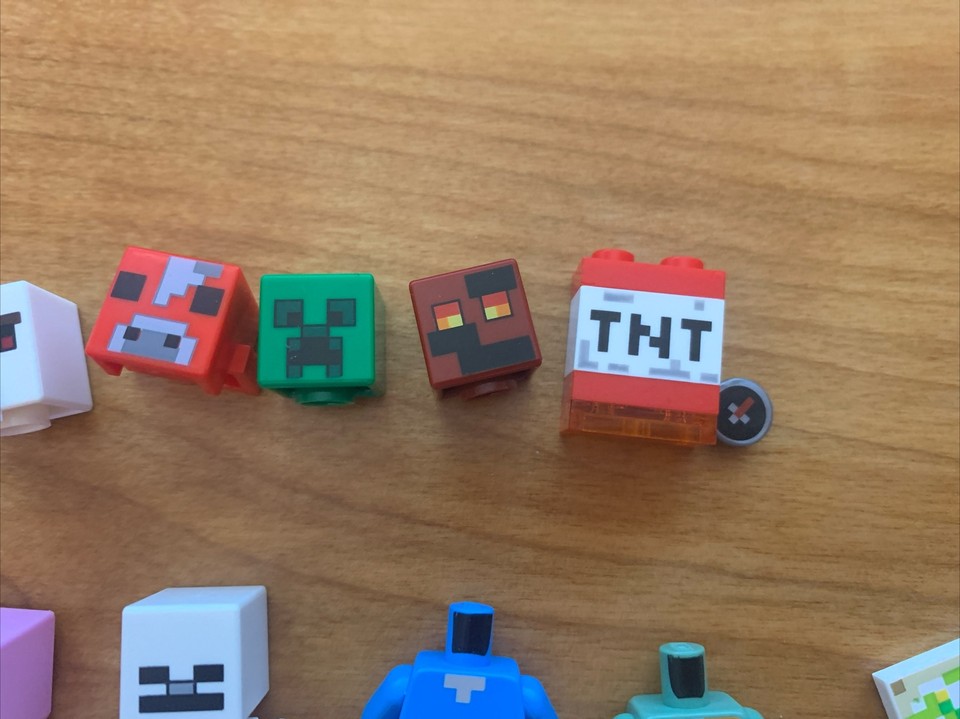 LEGO Minifigure - Minecraft / Skeleton w Cube Skull - min011 Lot | eBay