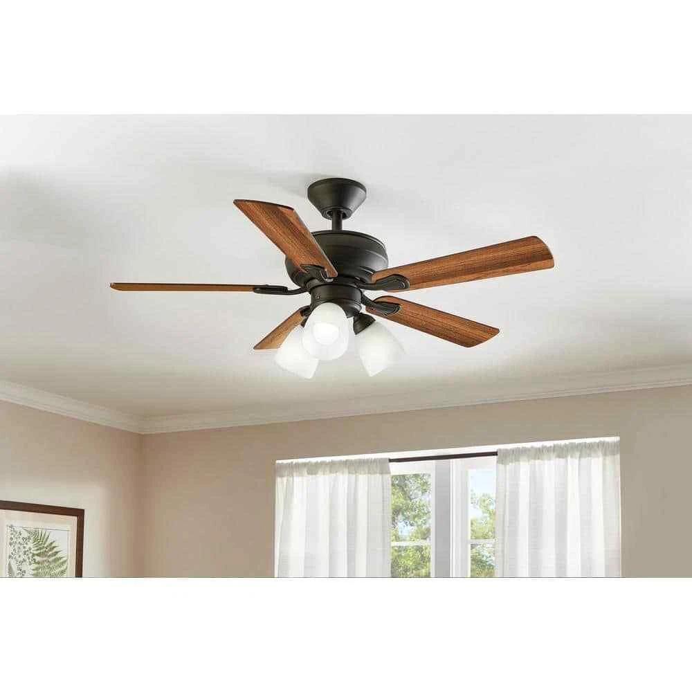 Hampton Bay Luxenberg 36 Ceiling Fan With Light Kit | Shelly Lighting