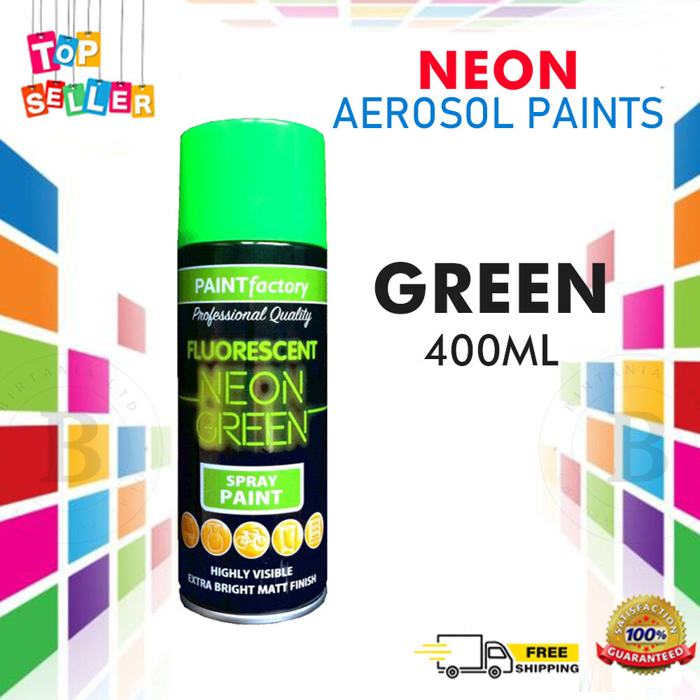 Neon Fluorescent Aerosol Spray Paint Auto Car Primer Gloss Metallic 200 ...