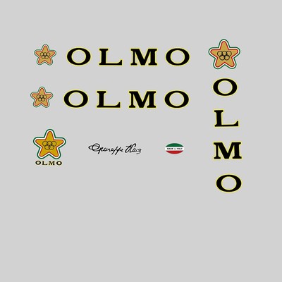 Olmo Bicycle Frame Stickers - Decals - Transfers n.100 | eBay Australia