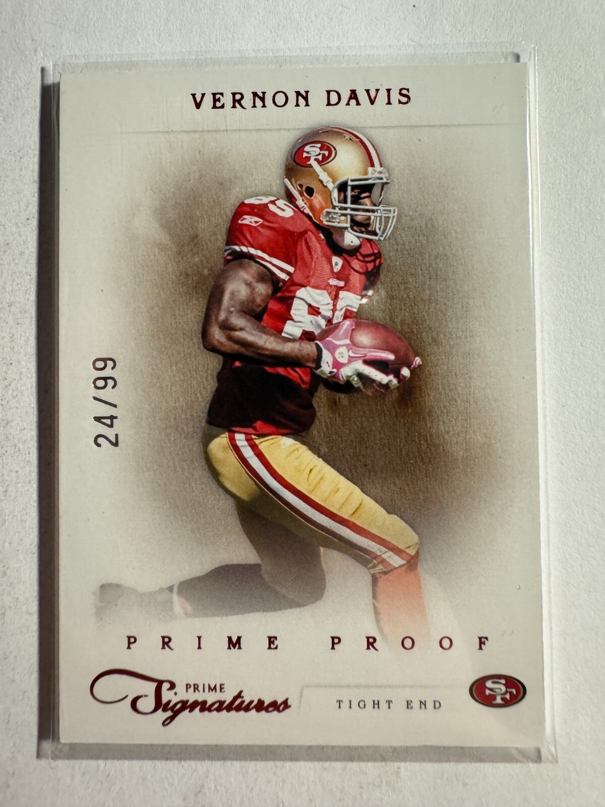 K192,232 - 2011 Prime Signatures Prime Proof Red #171 Vernon Davis #/99 ...
