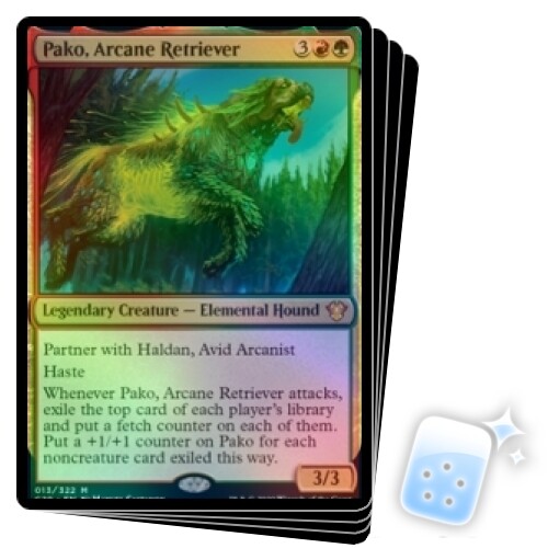 FOIL PAKO, ARCANE RETRIEVER X4 Commander 2020 Magic MTG MINT CARD | eBay